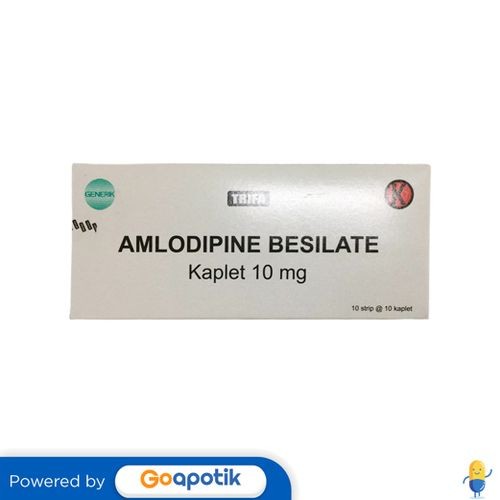 Jual Amlodipine Besilate Trifa 10 Mg Box 100 Tablet | Shopee Indonesia
