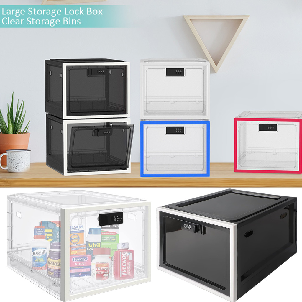 Jual Lock Box Refrigerator Lockable Box for Food, Storage Locker ...