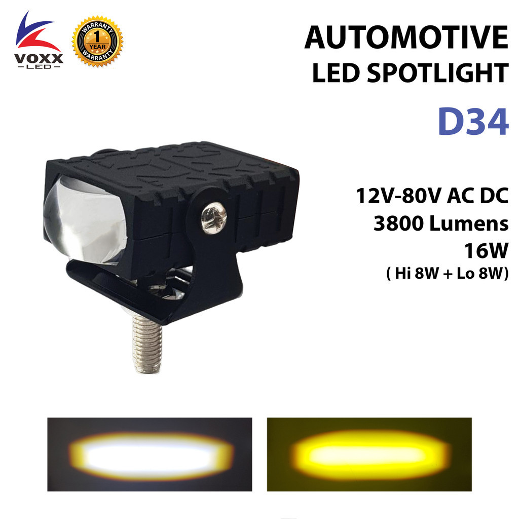 Jual VOXX LED D34 Lampu LED Tembak Sorot Grill Mobil Motor D2 Slim Mini ...