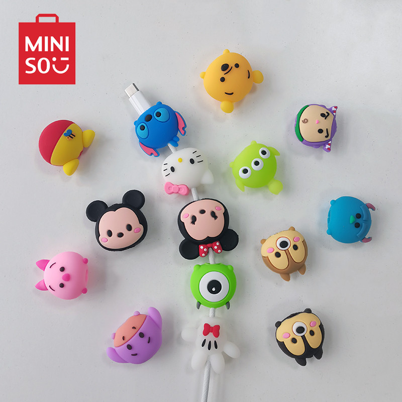 Jual Stitch Mickey Minnie Cable Protector Case Miniso Disney Cartoon ...