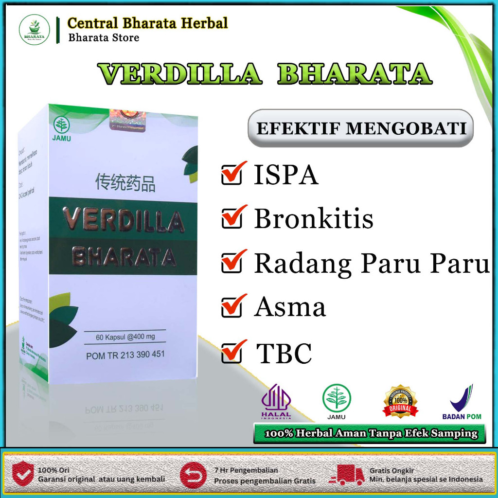 Jual Verdilla Bharata Obat Paru Paru Tbc Asma Paling Kemasan 500g Isi ...