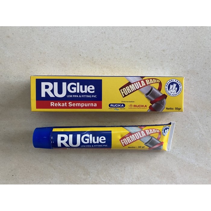 Jual Lem Pipa PVC RuGlue Tube 50g | Shopee Indonesia