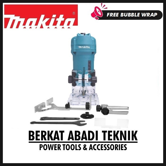 Jual NEW MAKITA 3709 Mesin Profil 6mm Kayu Router 6 mm Wood Trimmer ...