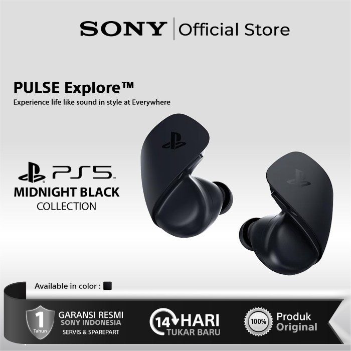Jual PS5 Playstation 5 Pulse Explore Wireless Earbuds Coal | Shopee Indonesia