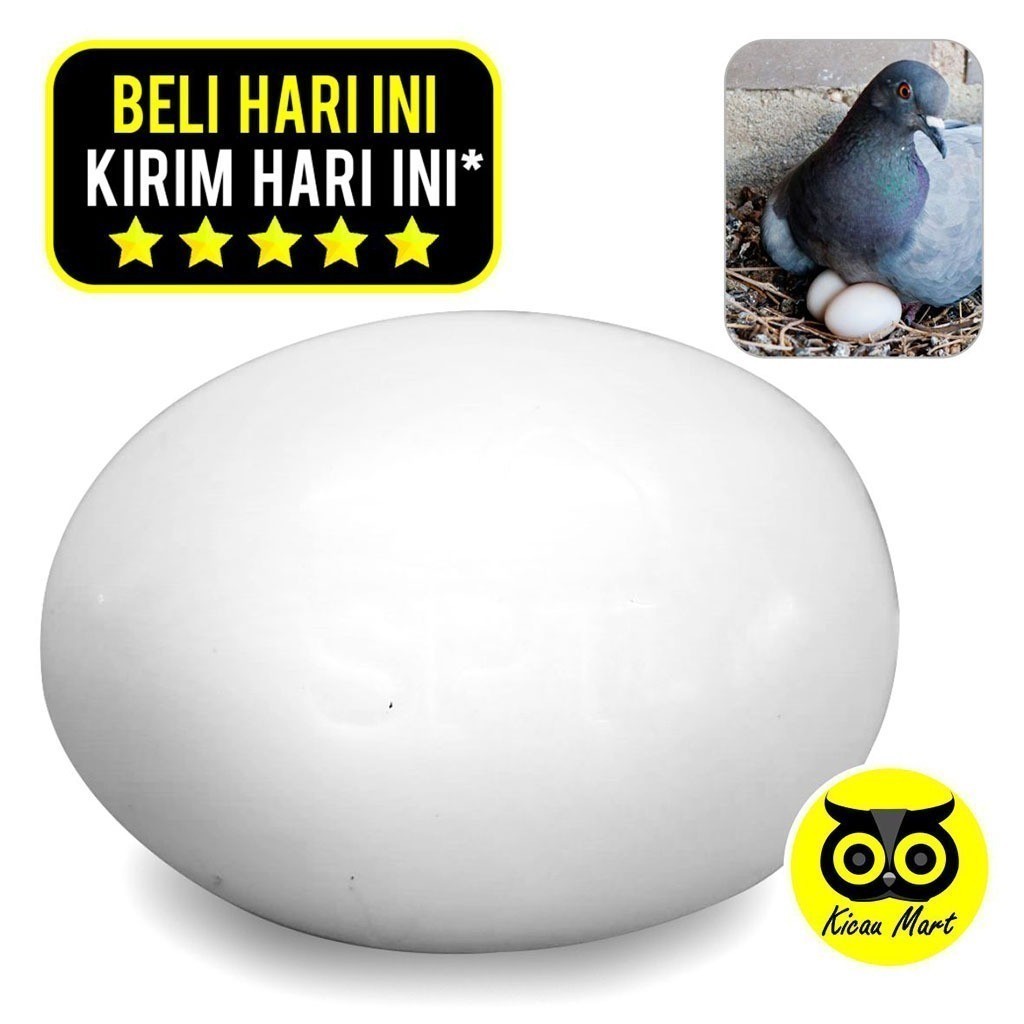 Jual KICAU MART Telur Imitasi Mainan Burung Merpati Telur Palsu Mainan ...