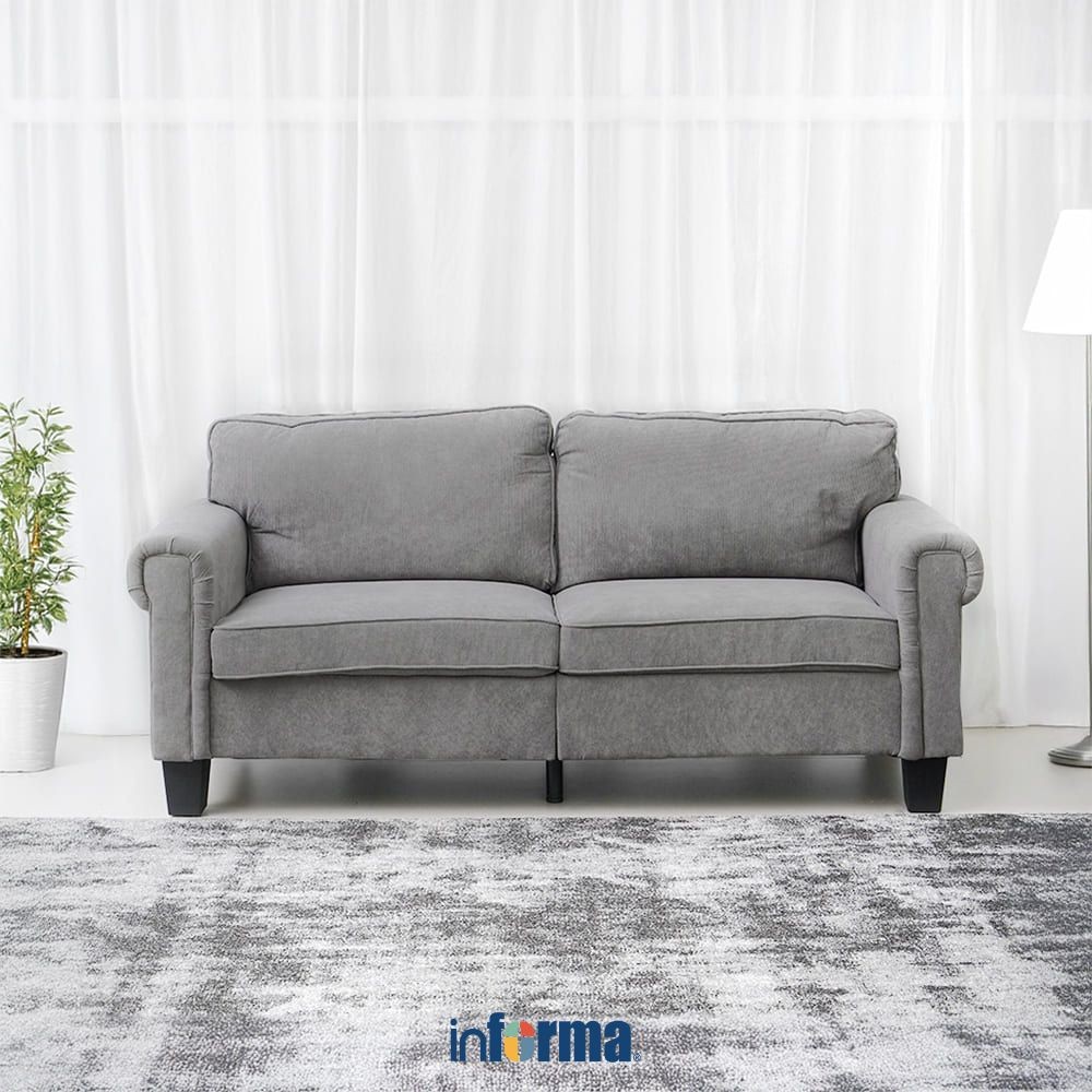 Jual Informa Neo Langley Sofa Fabric 3 Seater - Abu-Abu Tempat Duduk ... Jual Informa Neo Langley Sofa Fabric 3 Seater - Abu-Abu Tempat Duduk ...