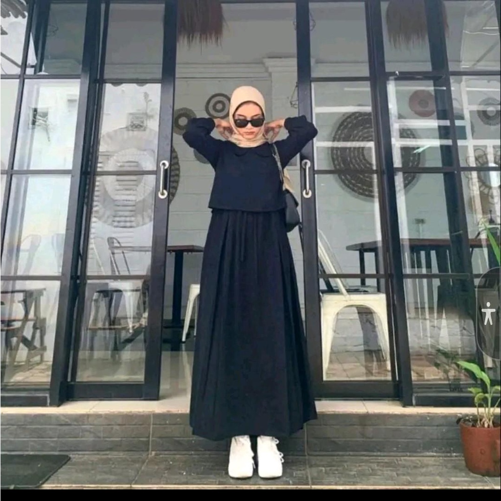 Jual Dress remaja zafina Ld 115 cm Pjg 135 cm | Shopee Indonesia