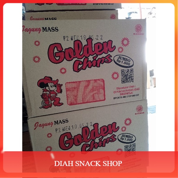 Jual Golden chip Viral Berhadiah 1 Karton isi 6 Renceng | Shopee Indonesia
