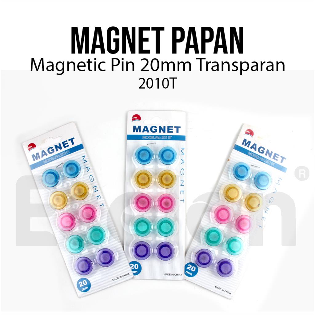 Jual 10pcs Pin Papan Magnet 20mm / Magnetic Pin Pastel Transparant ...