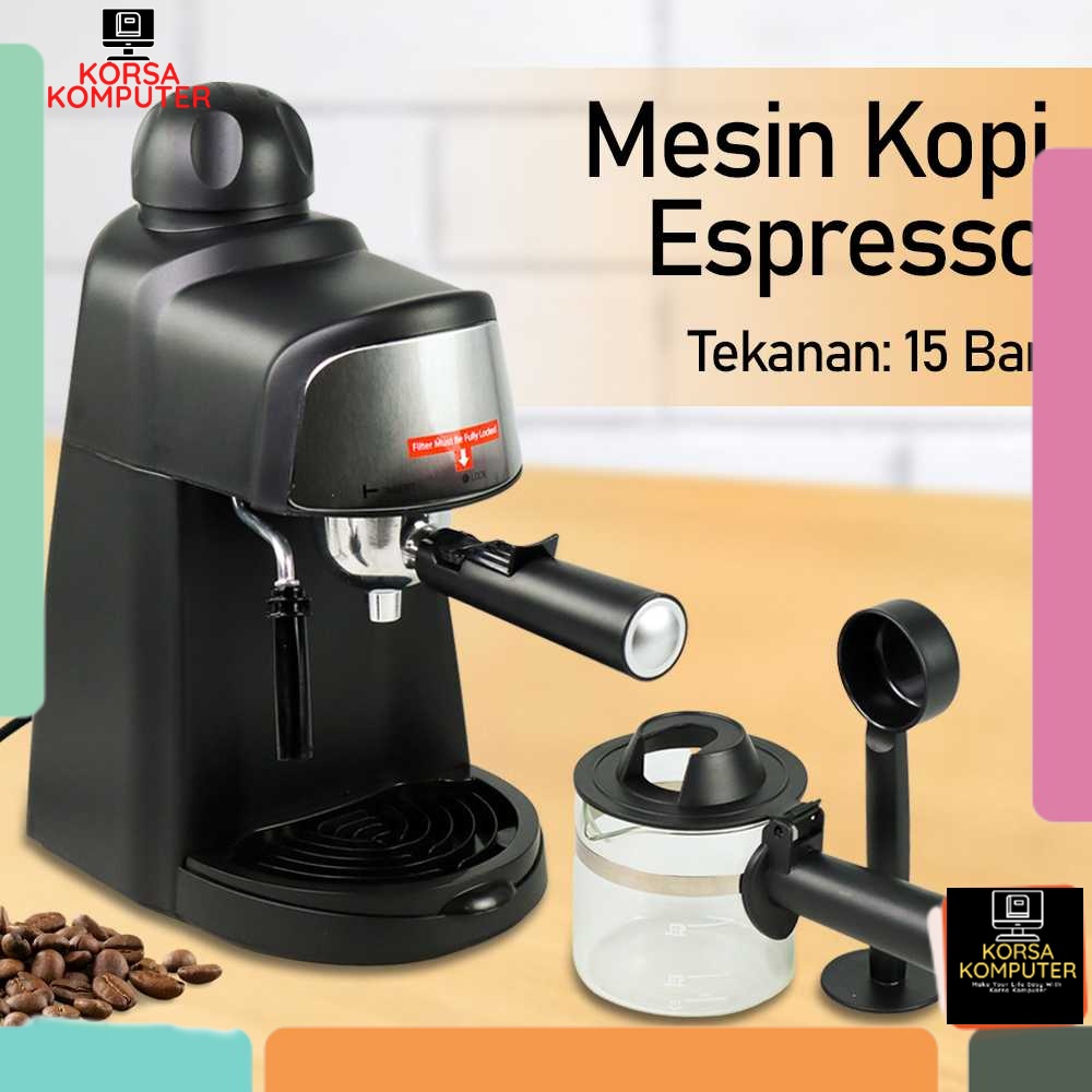 Jual Mesin Kopi Espresso Cappucino Coffee Machine 15 Bar Coffee Maker Capucino Mesin Pembuat ...