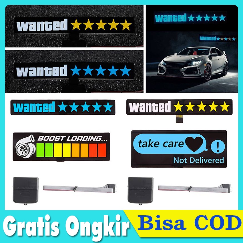 Jual Various Car Windshield Sticker / Stiker Mobil LED Fashion Dekorasi ...