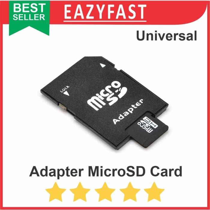 Jual Adapter MicroSD to SD Universal Converter Micro Mikro SD TF Card ...