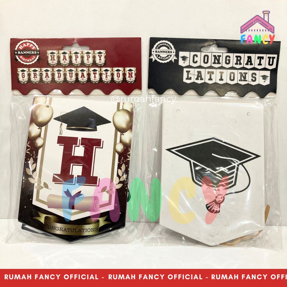 Jual Bunting Flag Banner Happy Graduation / Banner Wisuda ...