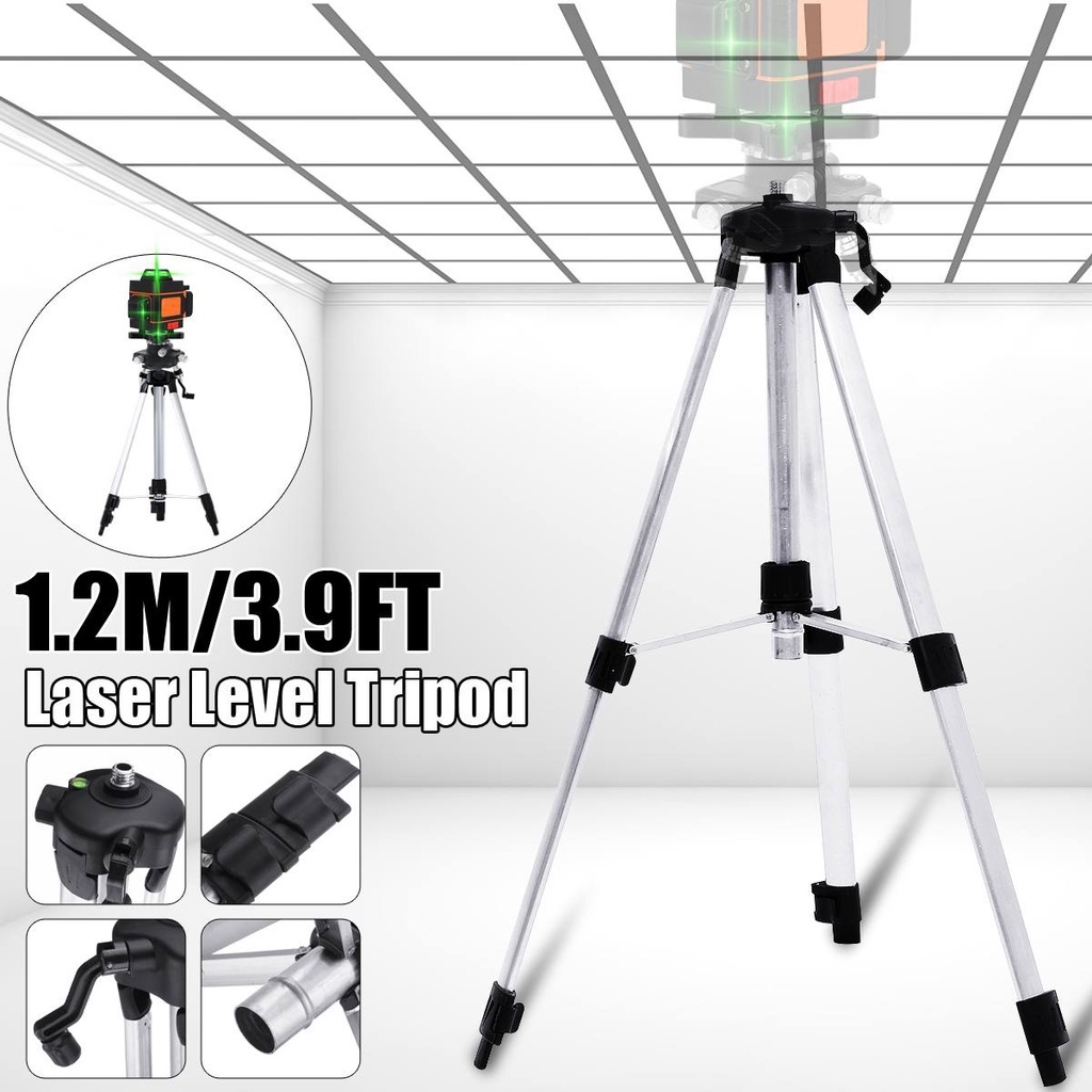 Jual Universal 1.2M Tripod Laser Level Line Material Aluminium Tebal ...