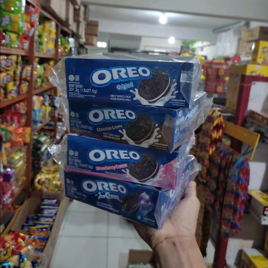 Jual Oreo Biskuit Sandwich isi 12 (NEW 1 Bungkus 3 Keping) | Shopee ...