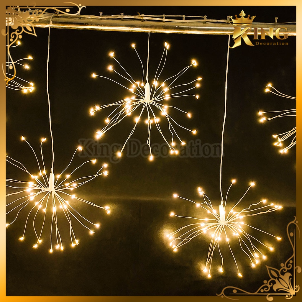 Jual Lampu Kembang Api Fireworks Laba-Laba 1 Set isi 10 Gantung Hias ...
