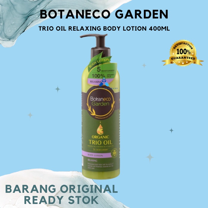 Jual Botaneco Garden Trio Oil Relaxing Body Lotion 400Ml | Shopee Indonesia