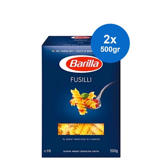 Jual Barilla Fusilli Pasta 500 gr x 2 | Shopee Indonesia