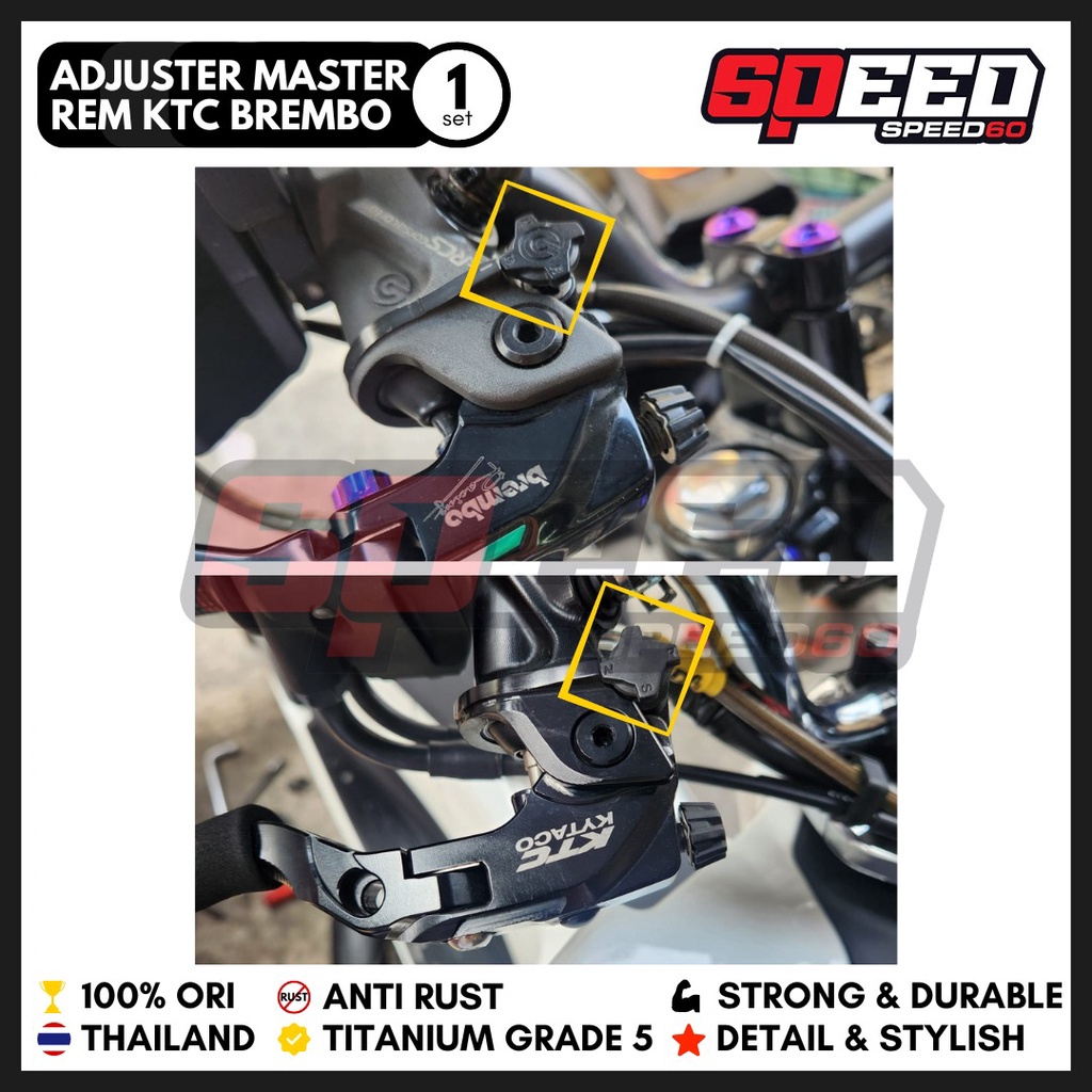 Jual Baut Setelan Adjuster Klik Master Rem Brembo Baut Titanium Grade 5 ...