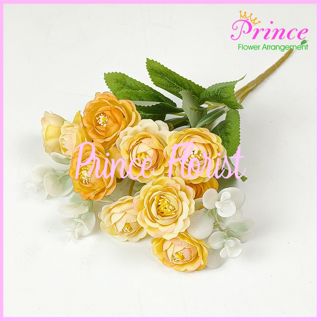 Jual ROSE DAISY PUTIK CABANG 5 MAWAR RUSTIC CLASSIC EROPA ARTIFICIAL ...