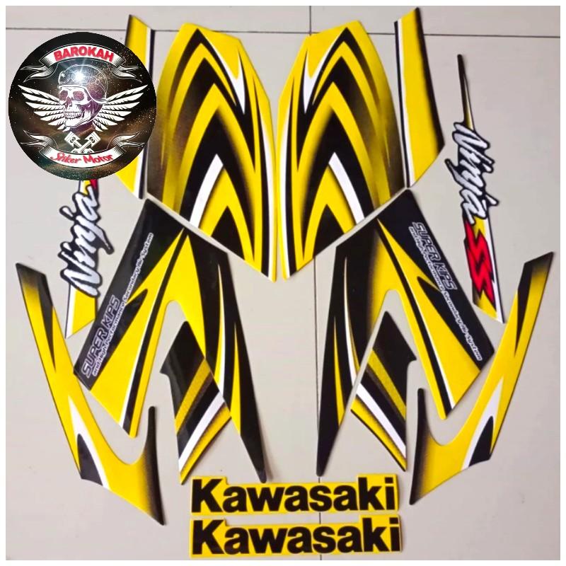 Jual AJS AJS Striping stiker kawasaki ninja ss 2011 2012 kuning List ...
