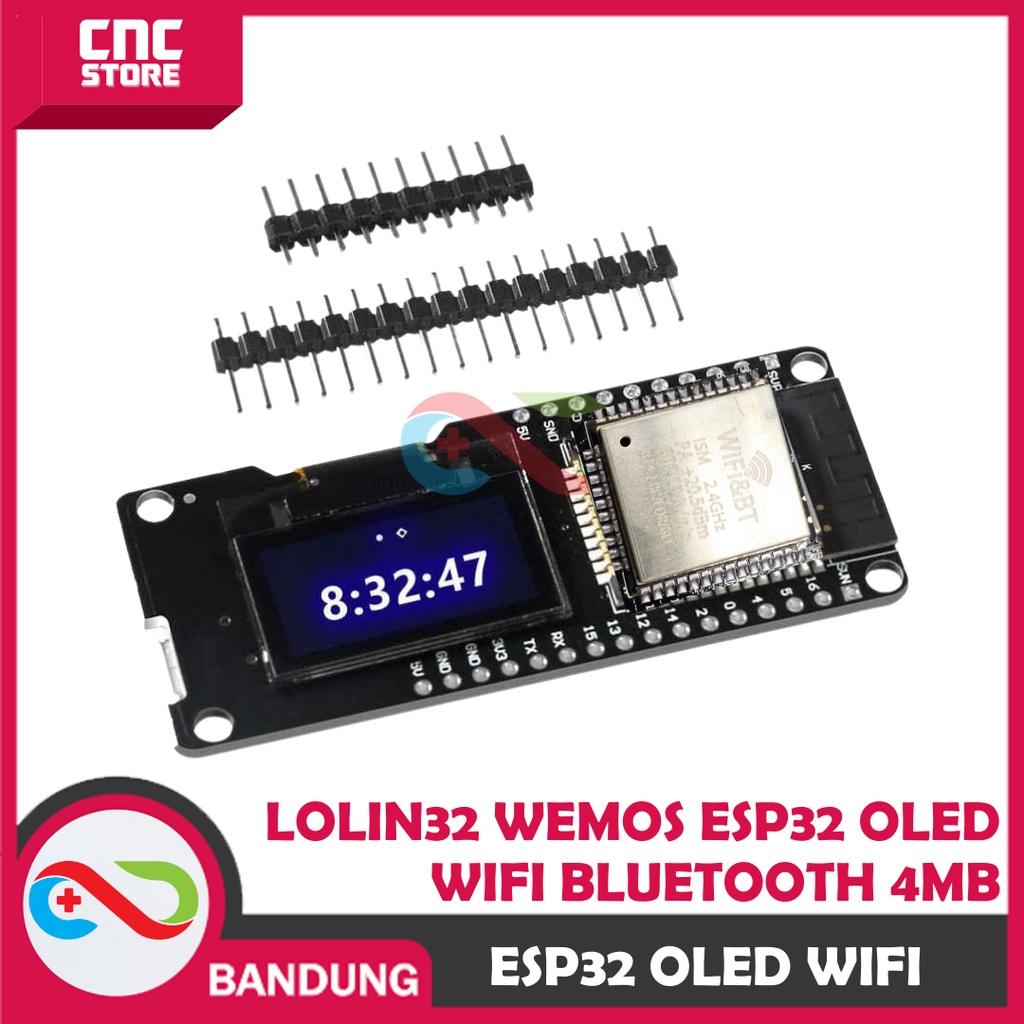 Jual LOLIN32 WEMOS ESP32 OLED WIFI BLUETOOTH 4MB DEVELOPMENT BOARD ESP-32 | Shopee Indonesia