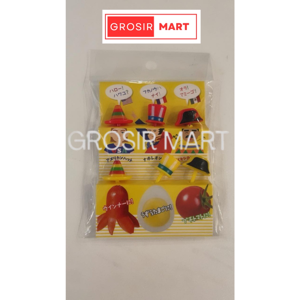 Jual GrosirMart Tusukan Bento Karakter Gemoy Garpu Bento Buah Kue ...