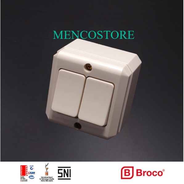 Jual BROCO SS OB PERSEGI 16220-11 (B) Saklar Seri OB Persegi tempel ...