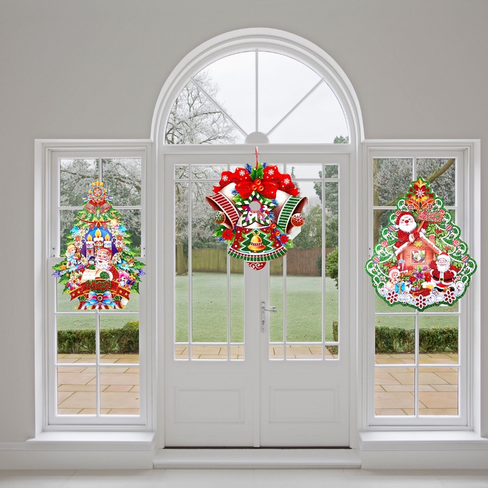 Jual Gantungan Santa Tempelan Pintu Krans Natal Adven Ring Krans Santa ...