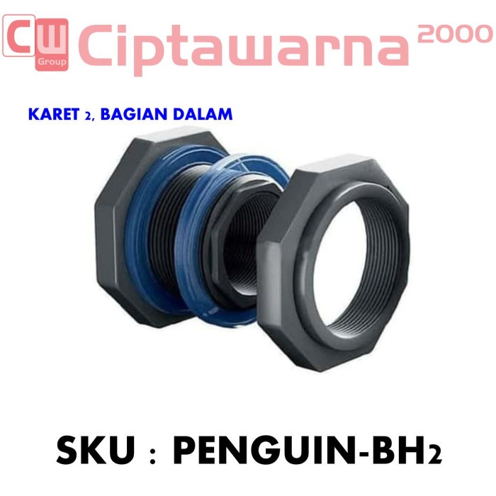 Jual Penguin Bulkhead Fitting Tandon Toren 2" inch - Cw | Shopee Indonesia