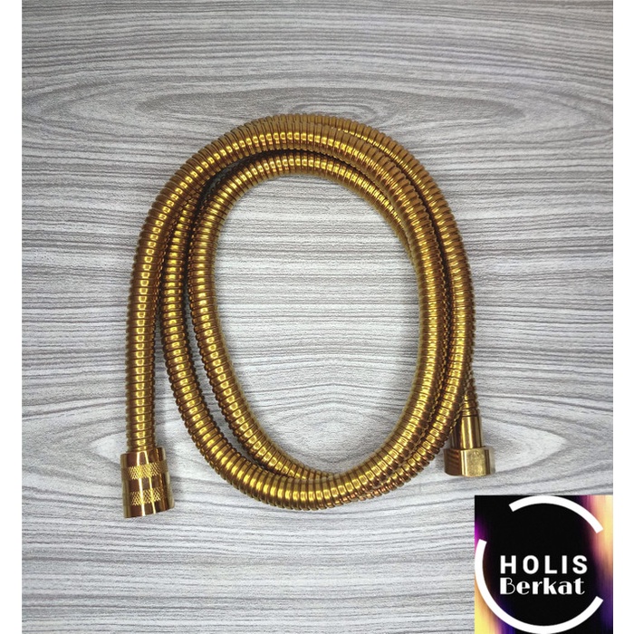 Jual Selang Shower Mandi / Toilet Fleksibel WC GOLD 1.5 Meter / 150 cm ...