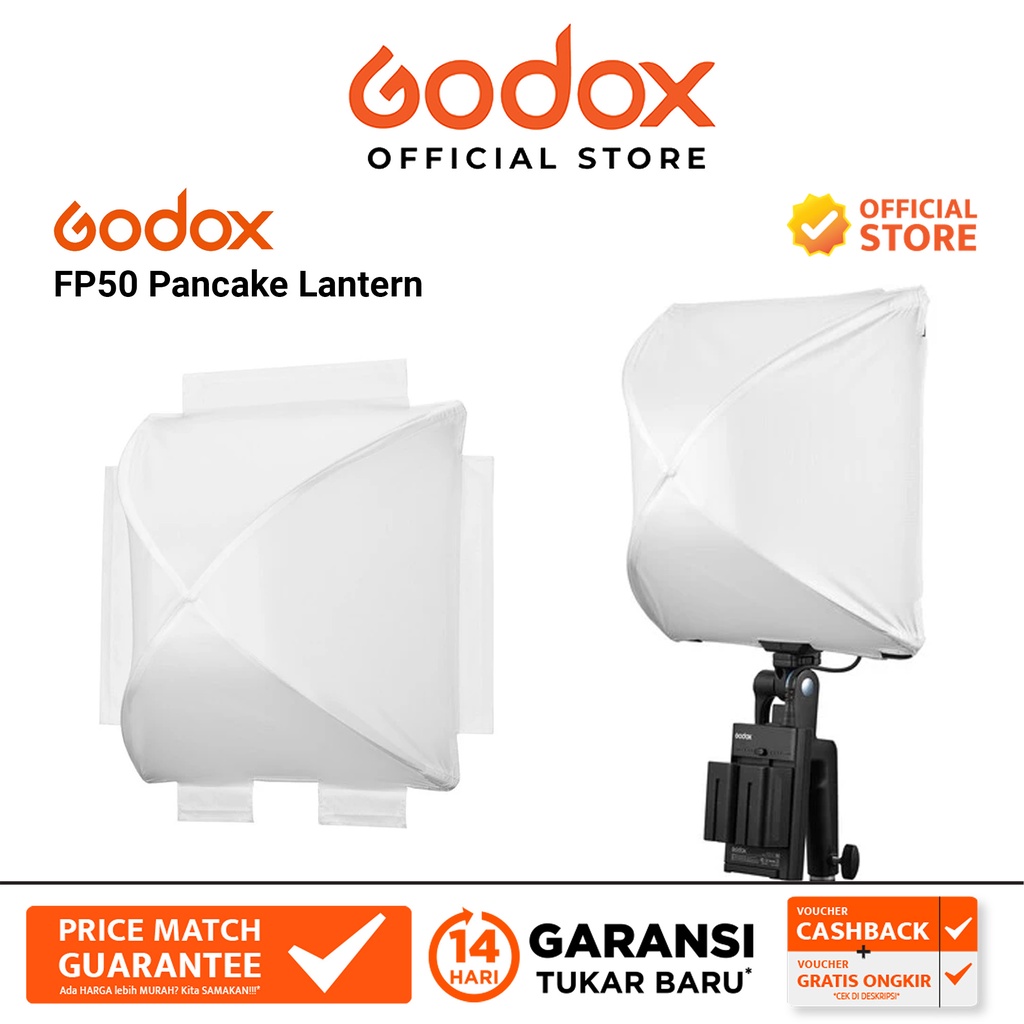 Jual Godox FP50 Pancake Lantern for FH50BI/FH50R Flexible Light Panels ...