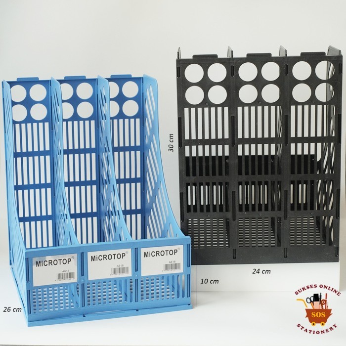 Jual RAK DOKUMEN FILE SUSUN / BOX FILE 3 SUSUN / BOX KERANJANG PLASTIK / ORGANIZER OFFICE (J851 ...