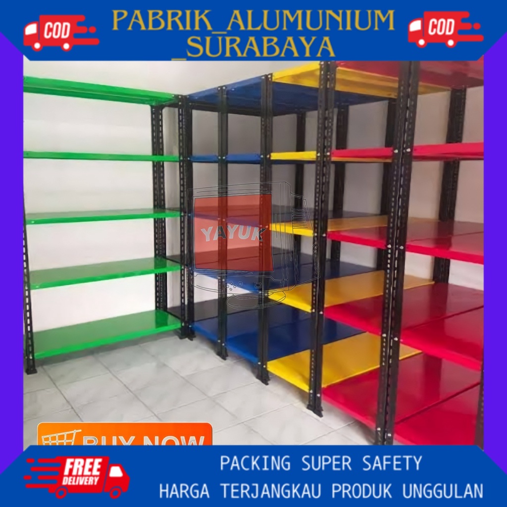 Jual Rak Besi / Rak Serbaguna / Rak / Rak Besi 5 Susun / Rak Barang ...