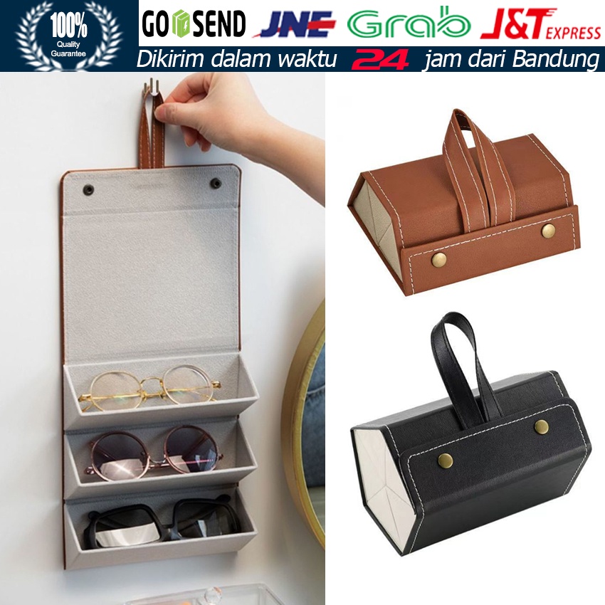Jual Kotak Kacamata Lipat / Folding Glasses Case / Rak Kacamata Bisa ...