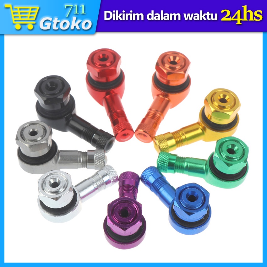 Jual Pentil Ban Tubeless Motor Bengkok Aluminium CNC Valve Universal ...