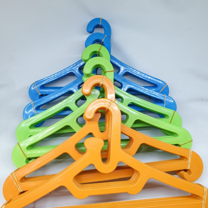 Jual BOP [1 SET 12PCS] HANGER GEPENG GJ DEWASA GANTUNGAN BAJU BESAR ...