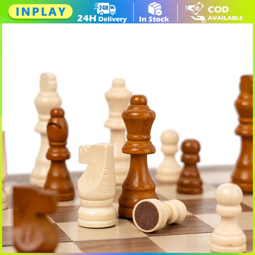 Jual Aksesori Papan Catur Kayu / Bidak Buah Catur Kayu / Satu Set ...