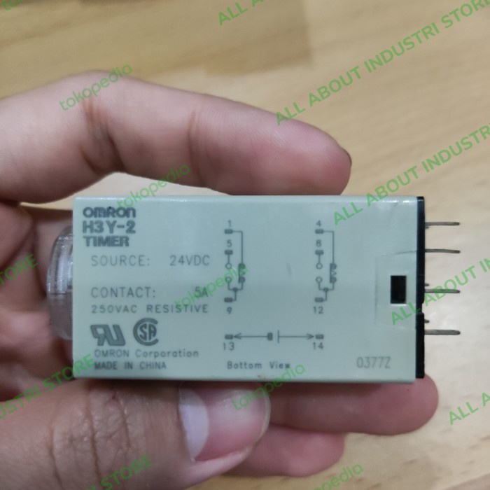 Jual MINI TIMER OMRON H3Y-2 24VDC 10S / 30S / 60S H3Y-2 DC24V - 30 ...