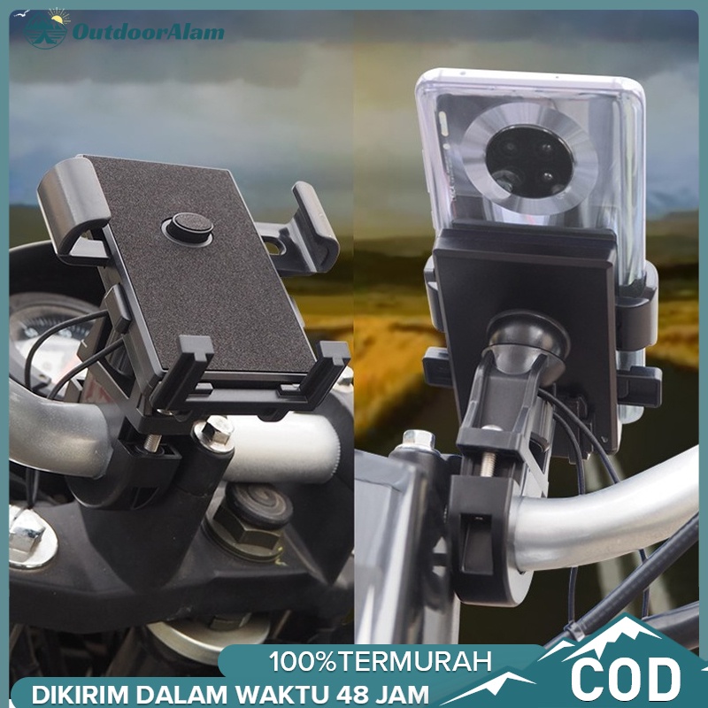 Jual Universal Bike Phone Holder Stand Mount Bracket Untuk Sepeda/Sepeda Motor Holder Hp Motor ...