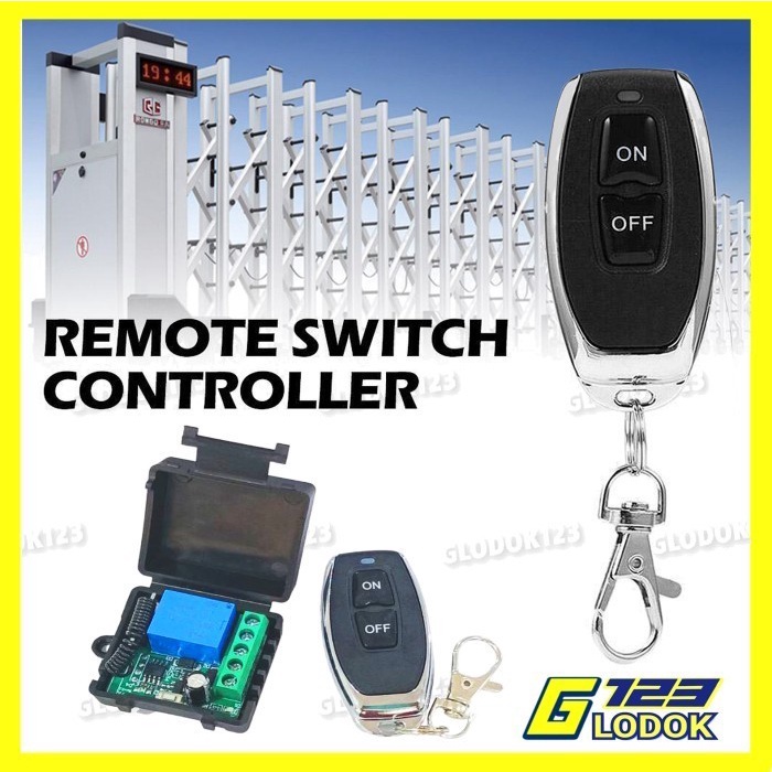 Jual 433MHz 12V Wireless RF Relay Transmiter Remote Control Switch On ...