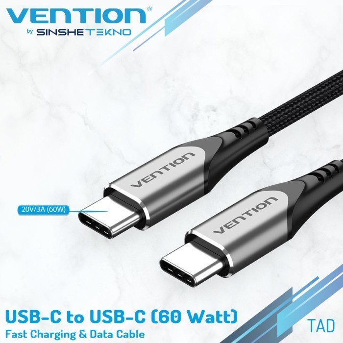Jual vention TAD Kabel Data USB Type C Thunderbolt 3 PD Vention TAD, 2 ...