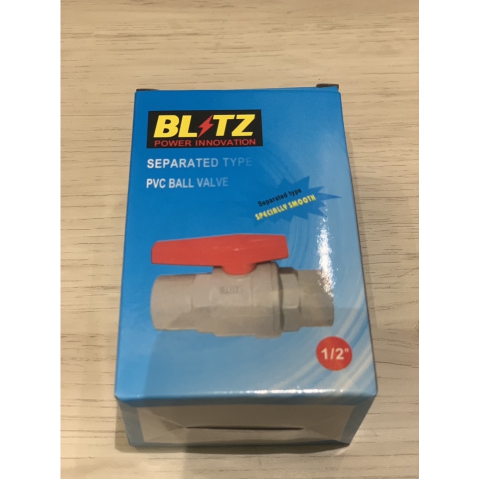 Jual Ball Valve / Stop Kran PVC Bola Stainless BLITZ 1/2 Inch | Shopee Indonesia