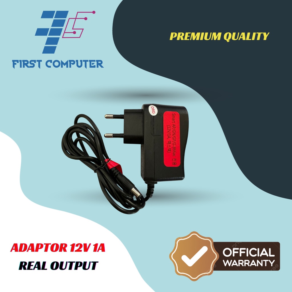 Jual Adaptor 12V 1A New Real Output for CCTV Modem dll | Shopee Indonesia