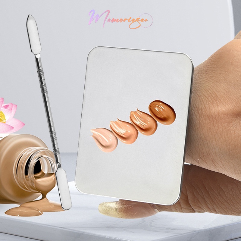 Jual COD- Mixing Palette Mixing Pallete Mixing Pallet Stainless Spatula ...