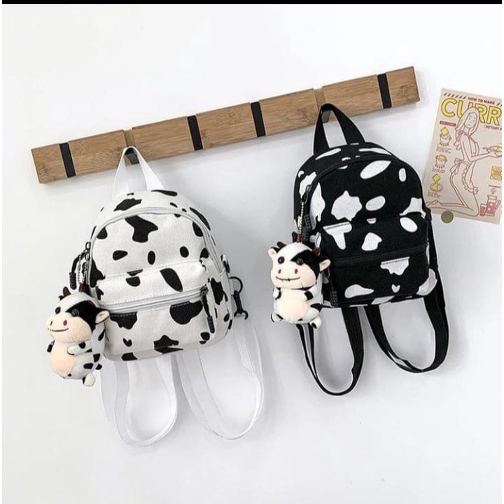 Jual Tas Ransel Mini Motif Sapi lucu | Shopee Indonesia