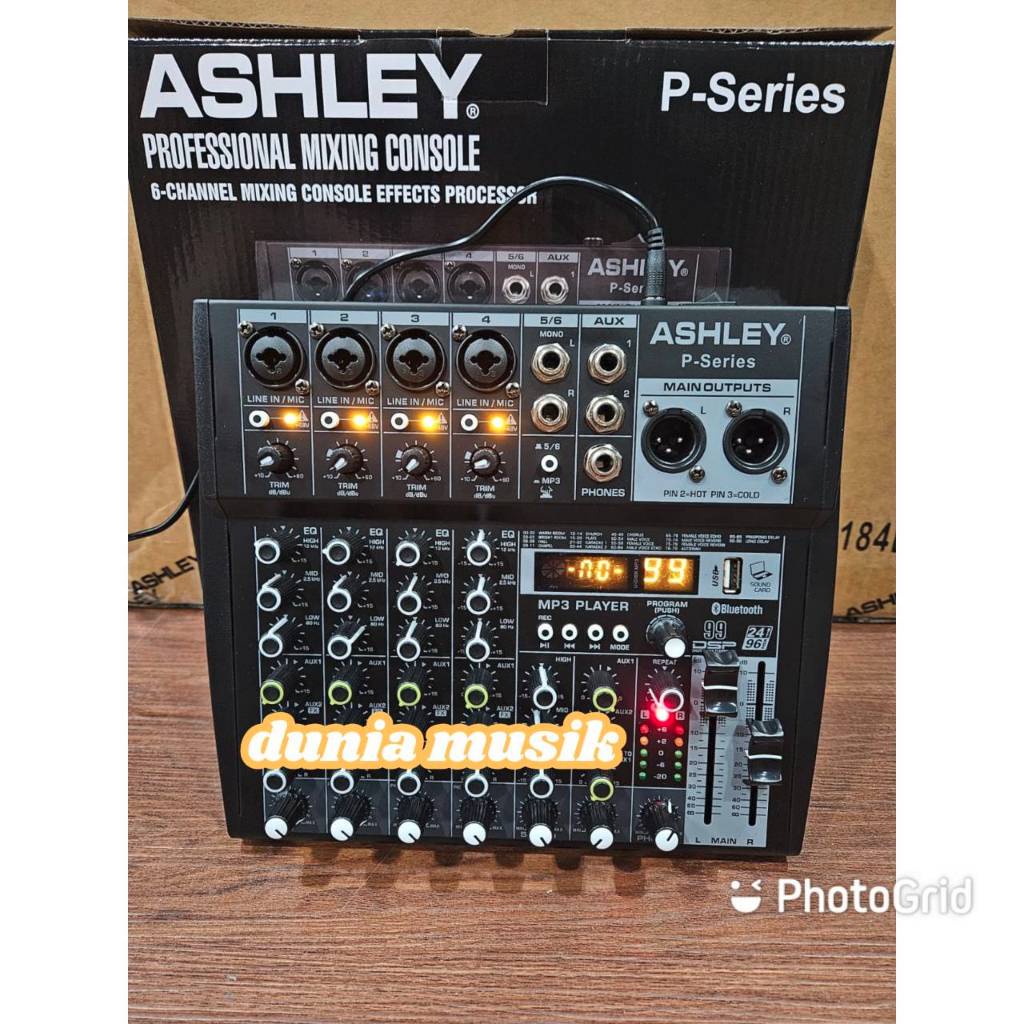 Jual MIXER ASHLEY P SERIES / PSERIES 6 CHANNEL ORIGINAL | Shopee Indonesia