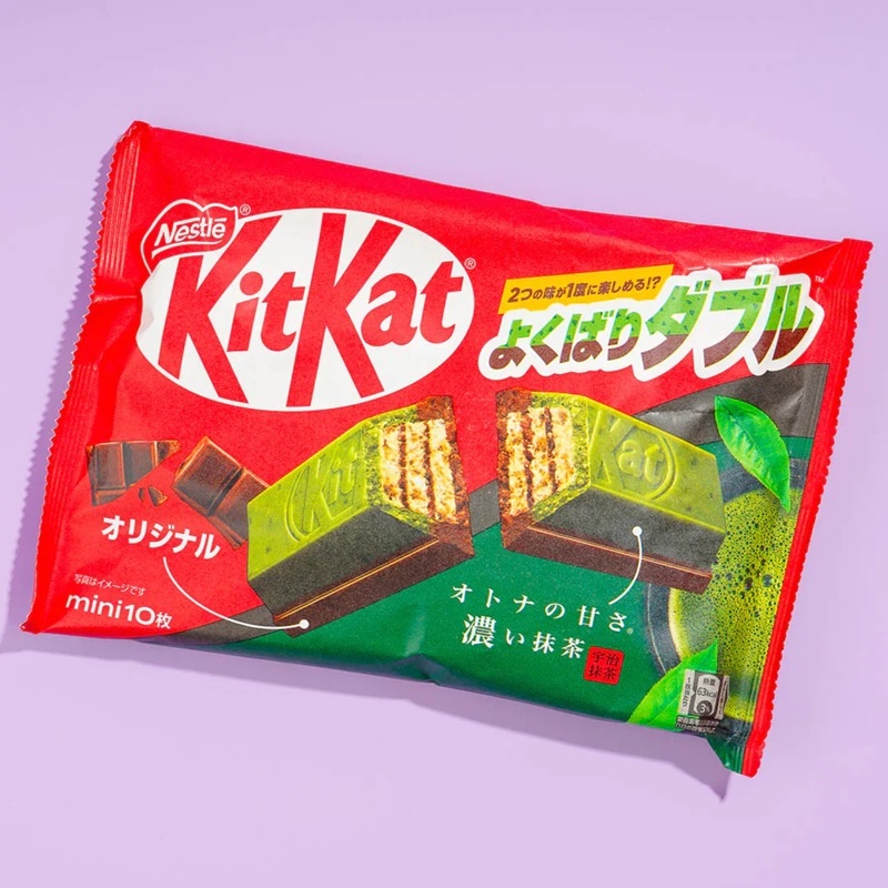 Jual Coklat KITKAT Mini Yokubari Double Strong Matcha & Original asal ...