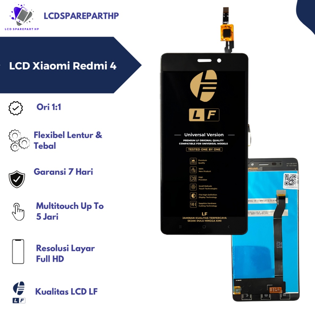Jual LCD XIAOMI REDMI 4 FULLSET TOUCHSCREEN | Shopee Indonesia