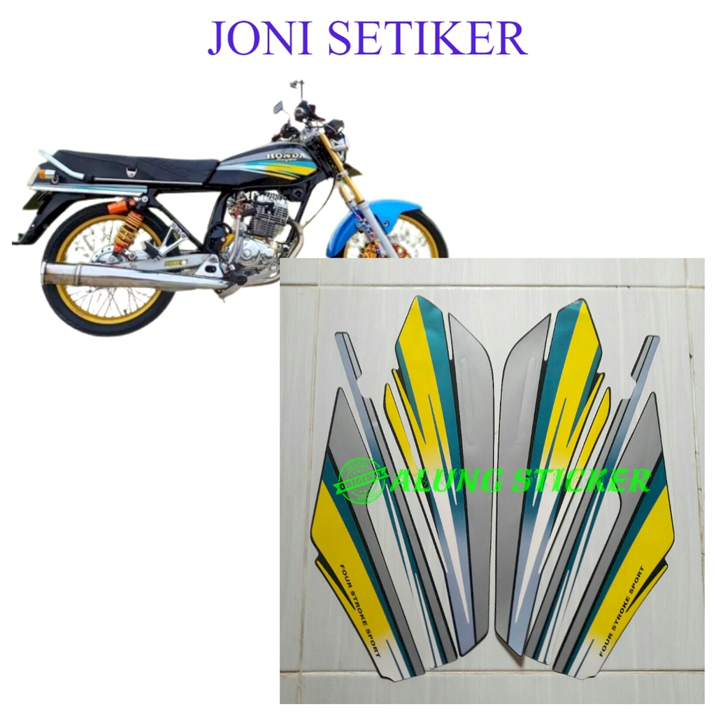 Jual STIKER STRIPING LIS LES BODY MOTOR HONDA GL PRO TAHUN 1994 WARNA ...